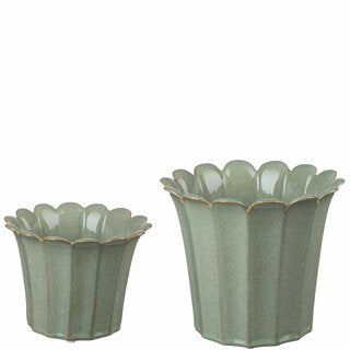 Scallop Pot (Green) – Blooms Glasgow
